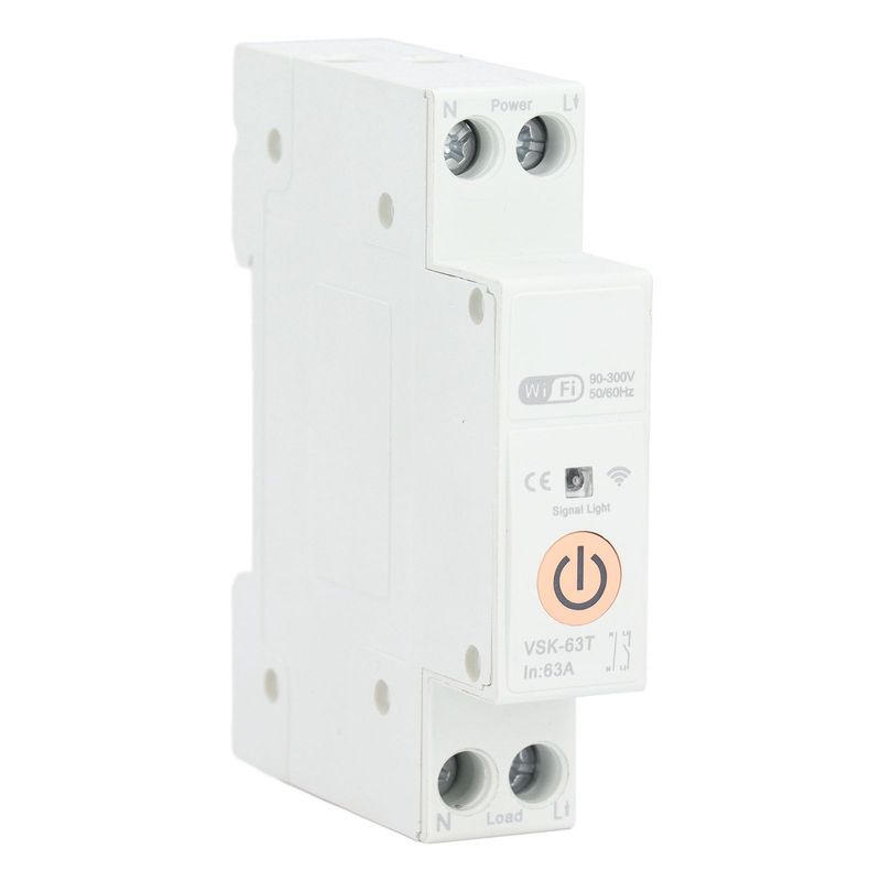 63A Switch Circuit Breaker, Smart Wi Fi Power Saving DIN Rail Mount ...