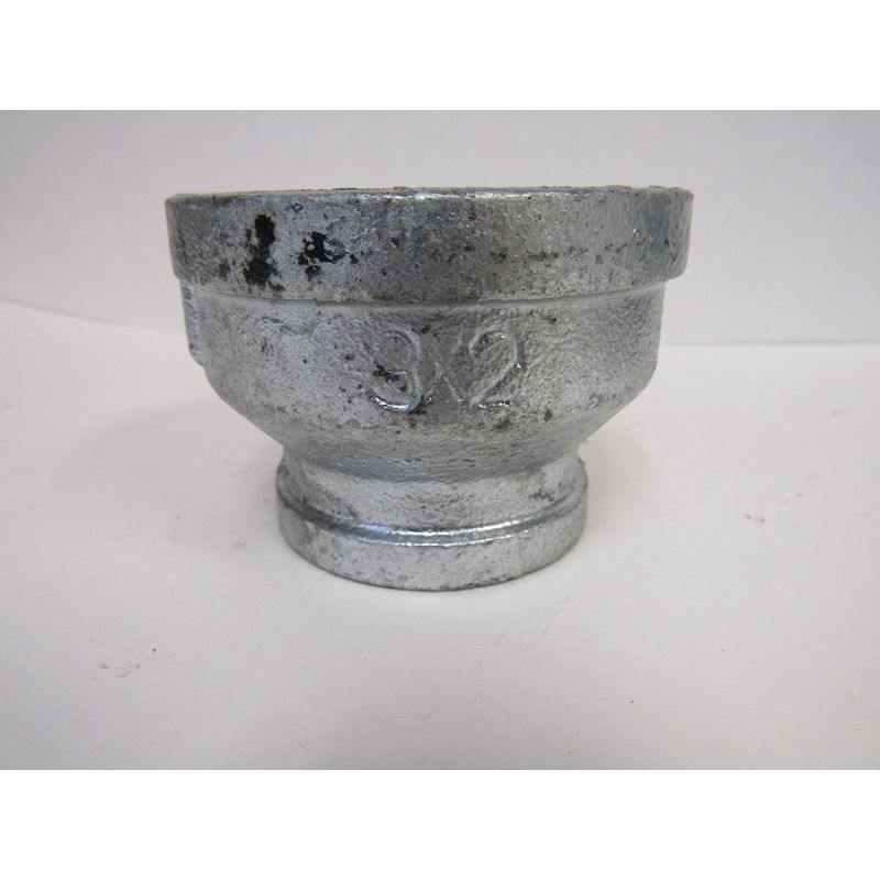 Galvanized Bell Reducing Coupling, 3 Inch X 2 Inch Female NPT Thread ...
