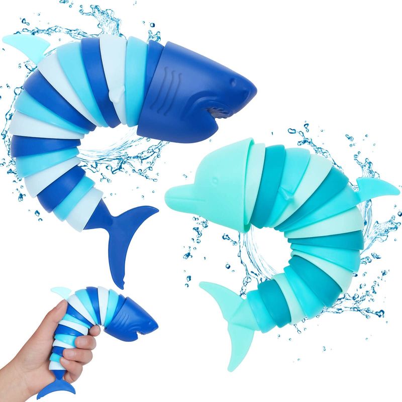 Fidget Toys Slug,Fidget Shark Toys,Shark and Dolphin Sensory Fidget Toy ...