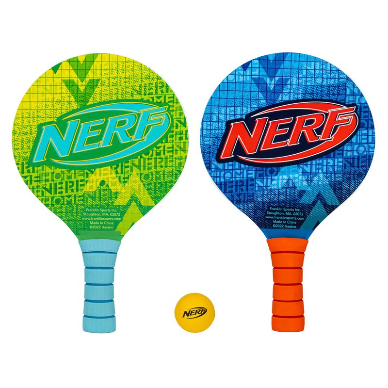 Franklin Sports NERF Paddleball Set-Fun Paddleball Beach Game for ...