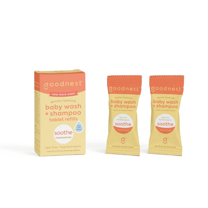 Goodnest Baby Bath Refill Tablets, Soothing Chamomile All-in-One Baby ...