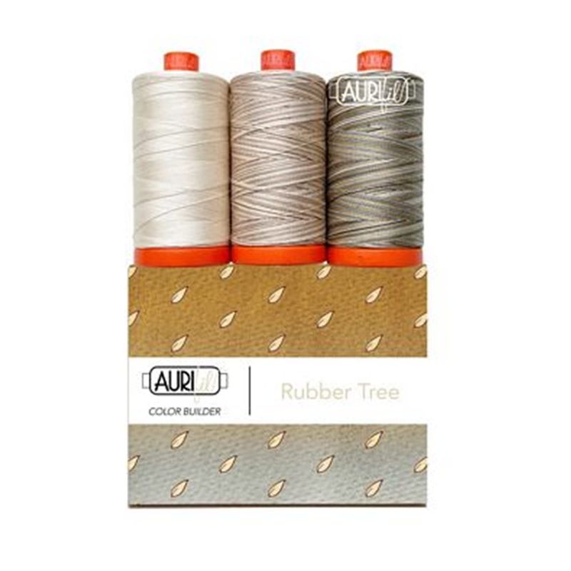 Aurifil 50wt Cotton Color Builder Thread Collection-Rubber Tree ...