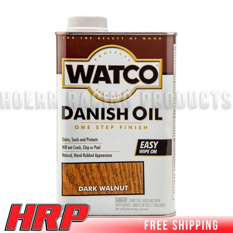 Watco Danish Oil Finish, PartNo A65841, by Rust-Oleum, Single Unit ...