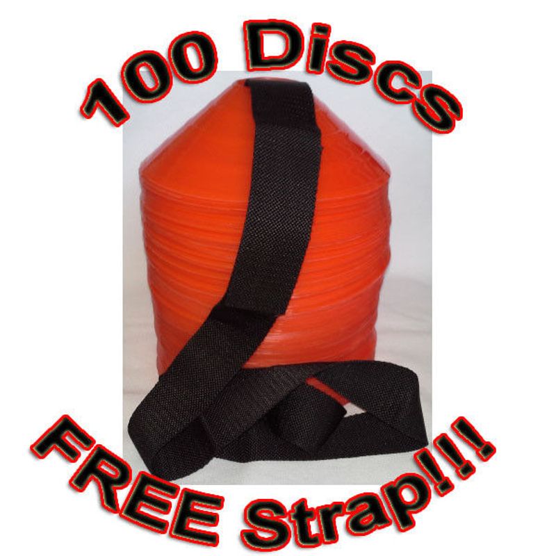 100 FIELD MARKING DISCS SOCCER BASKETBALL FOOTBALL - Online Marketplace ...