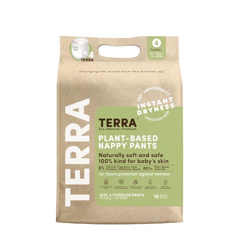 Terra Diapers, 16 Pieces, Super Absorbent, Skin-friendly, For Night Use ...