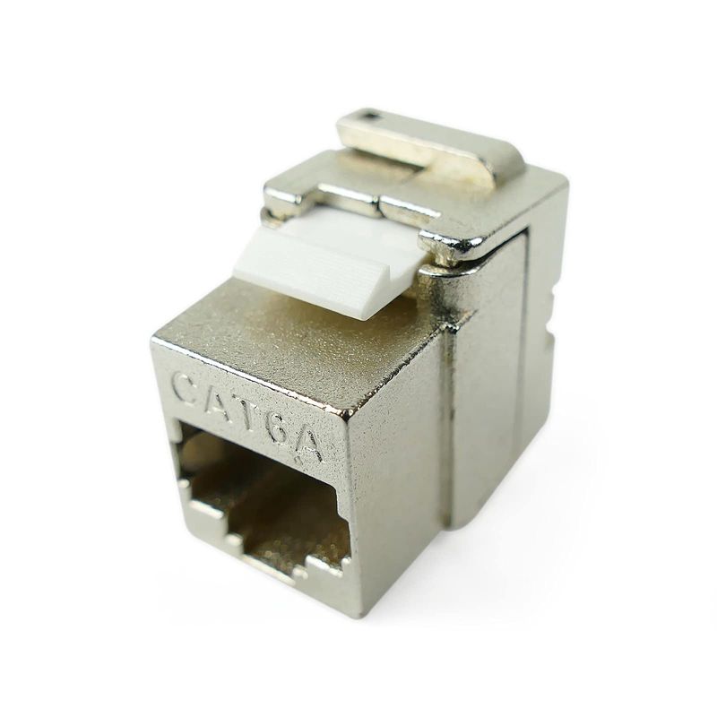 BeMatik - Keystone Cat.6A RJ45 Female to TB110 STP mounted without ...
