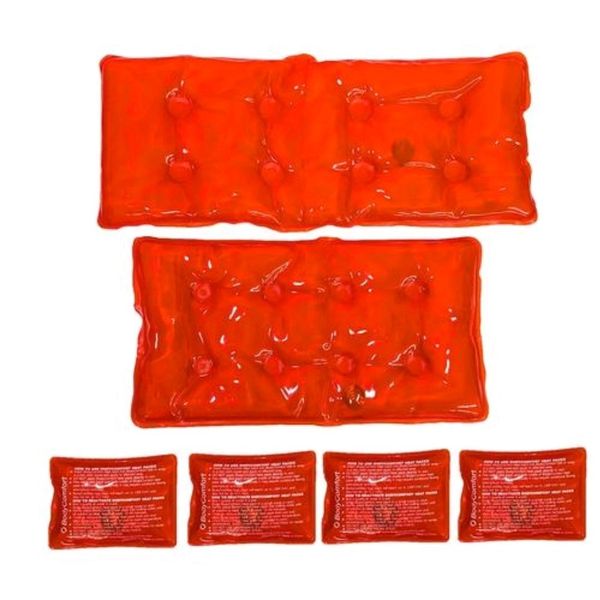 Body Comfort Reusable Therapeutic Heat Packs, 6-Piece Sports Pack NIB ...