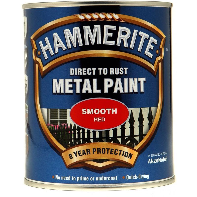 Hammerite Metal Paint Smooth 750ml Red by Hammerite - Online ...