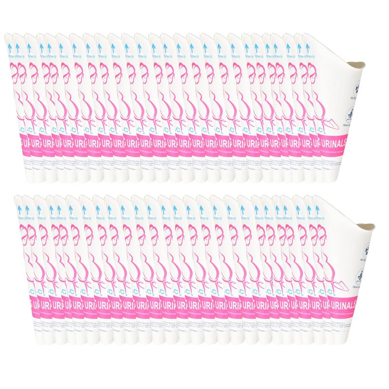 50Pcs Disposable Female Urination Device,Disposable Paper Female Urinal ...