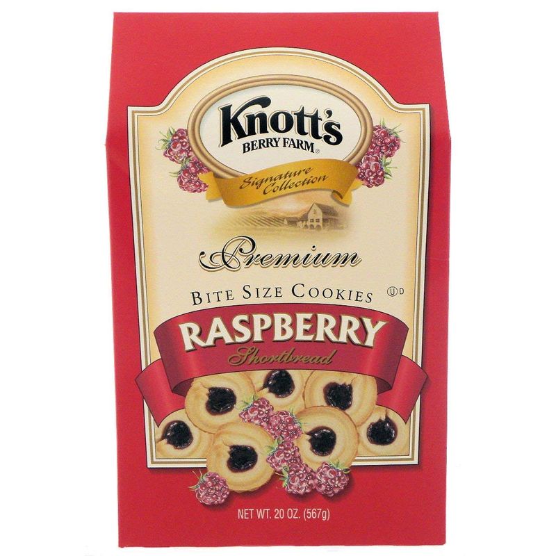 Knott's Berry Farm - Premium Raspberry Shortbread Cookies - 10oz (284g ...