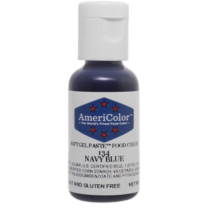 1 X NAVY BLUE .75 Ounce Soft Gel Paste Food Color - Online Marketplace ...