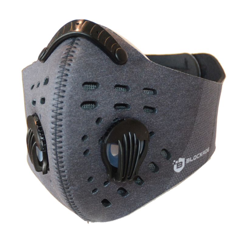 Motocross Dust Mask Neoprene Heather Grey Color w/ Filter RZ side by ...