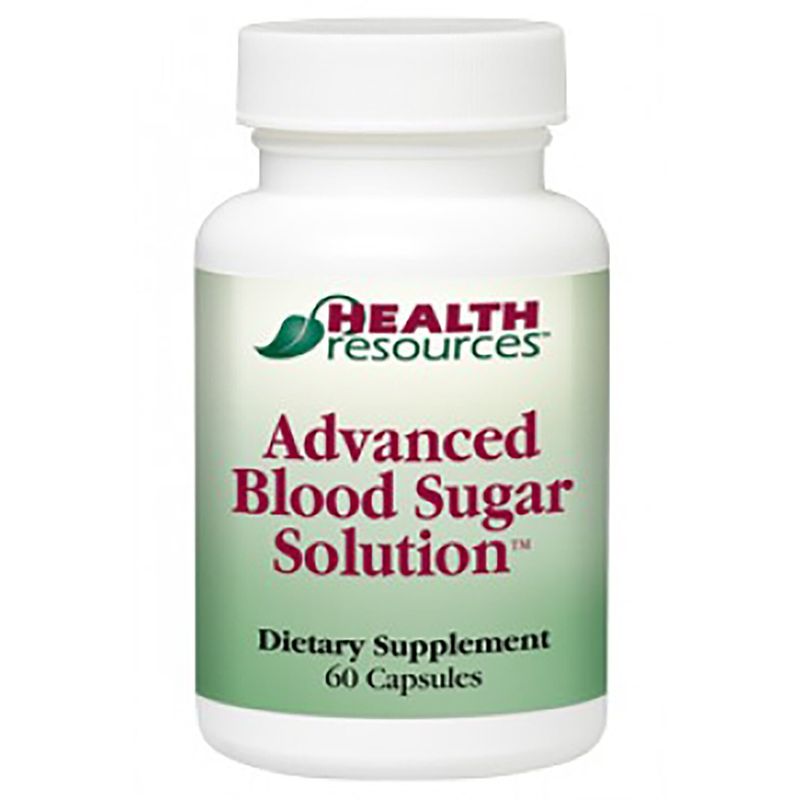 Advanced Blood Sugar Solution From Health Resources 60 Capsules ...