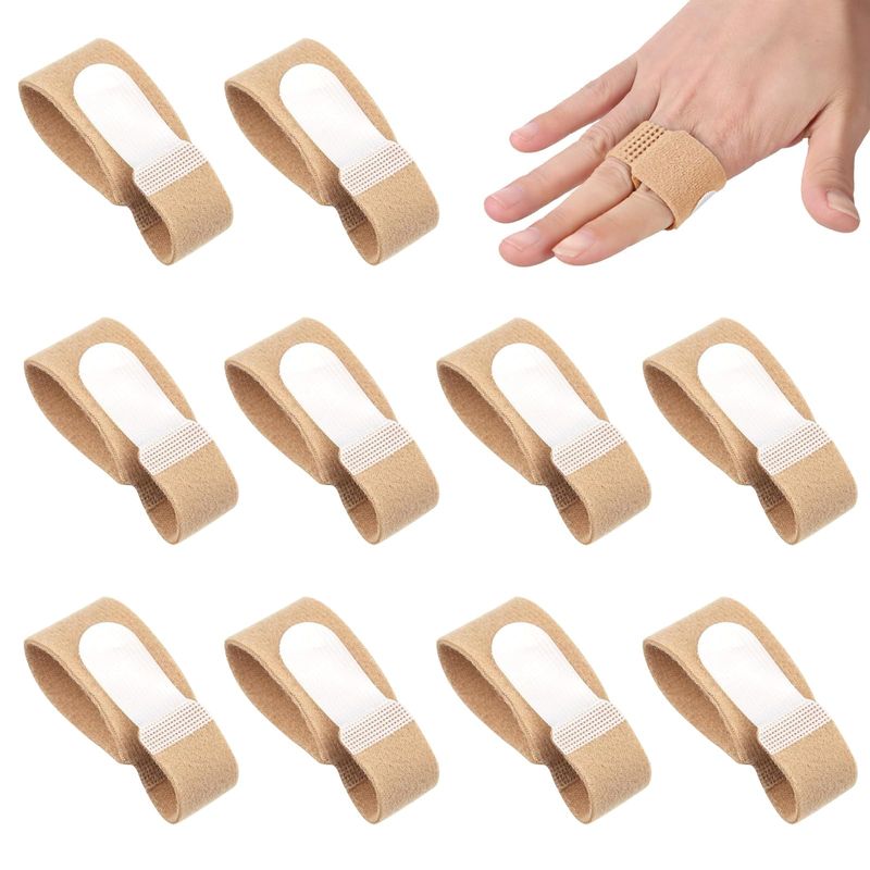 GROVL Finger Splints 10Pcs Finger Buddy Wraps Finger Brace Splints ...
