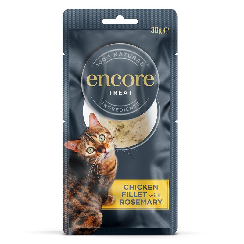 Encore 100% Natural Cat Treats, Chicken Fillet With Rosemary Loin Cat ...
