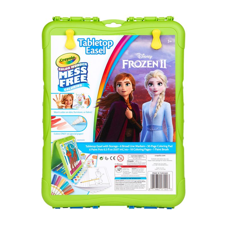Crayola Color Wonder Travel Easel Frozen II Pages with Bonus Pages ...
