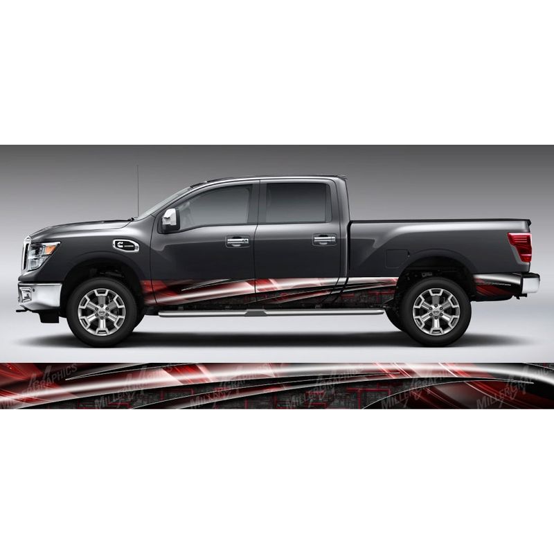 Truck Graphic Armor 107 Rocker Panel Decal Wrap Kit for Truck SUV - 2 ...