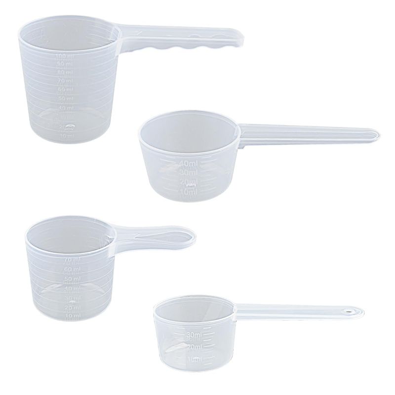GroveEss 4 PCS Plastic Measuring Spoons-Protein Powder Scoop 50g 35g ...