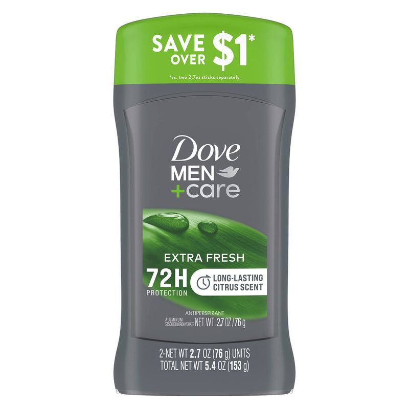 Dove Men+Care Extra Fresh Men's Antiperspirant Deodorant Stick Extra ...