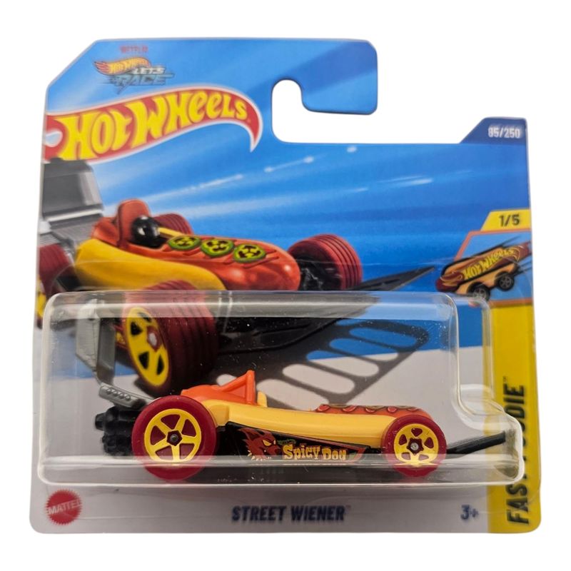 Hot Wheels Street Weiner, Yellow and Red Die-Cast Vehicle - Online ...