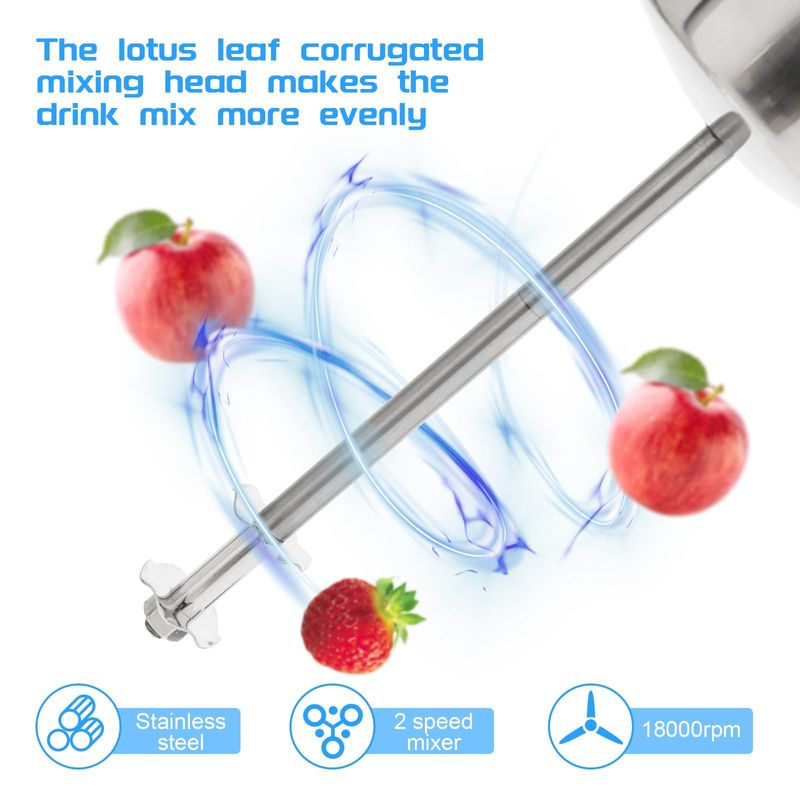 Electric Milkshake Maker, 110V 180W Smoothie Malt Blender Commercial ...