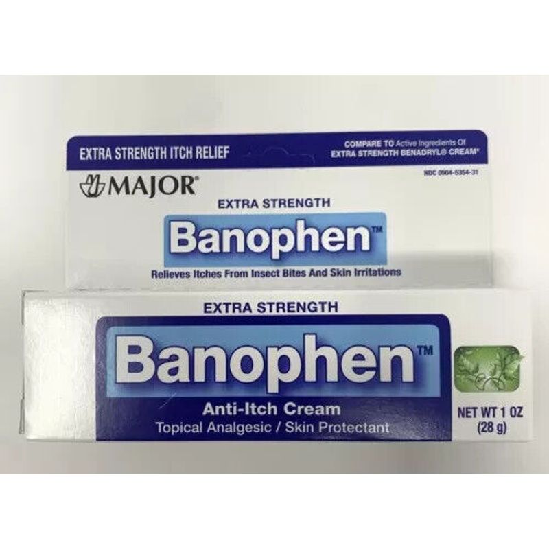Major Banophen Anti-Itch Cream - 1 oz | Benadryl Cream (5 Pack ...