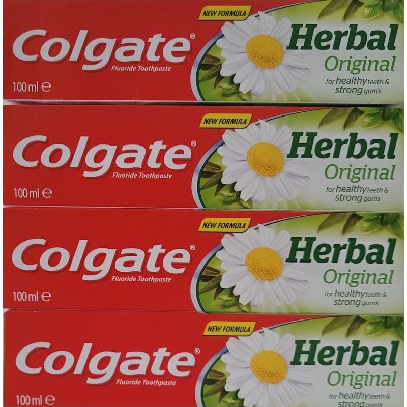 Colgate Herbal Toothpaste - Multipack of 4 Pack Toothpaste With ...