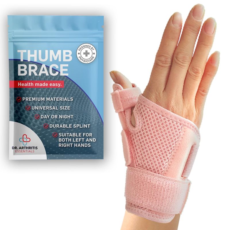 Dr. Arthritis Essentials Thumb Brace, Thumb Splint Right & Left Hand ...