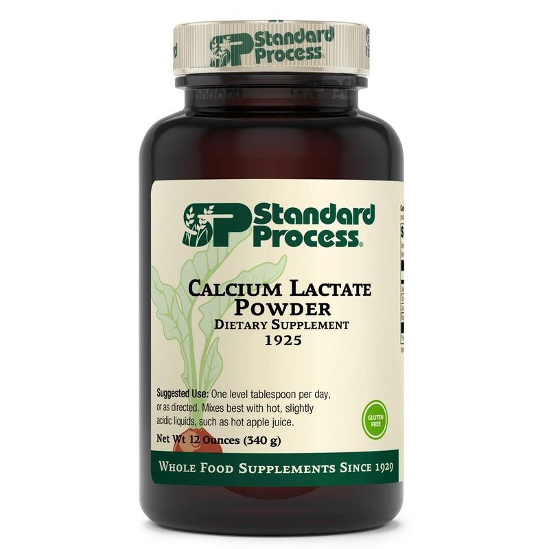 Standard Process Calcium Lactate Powder - Immune Support and Bone ...