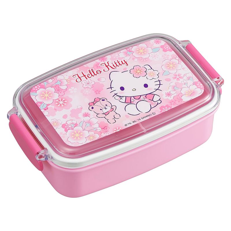 OSK PL-1R Hello Kitty Sakura Lunch Box with Dividers 16.9 fl oz (500 ml ...