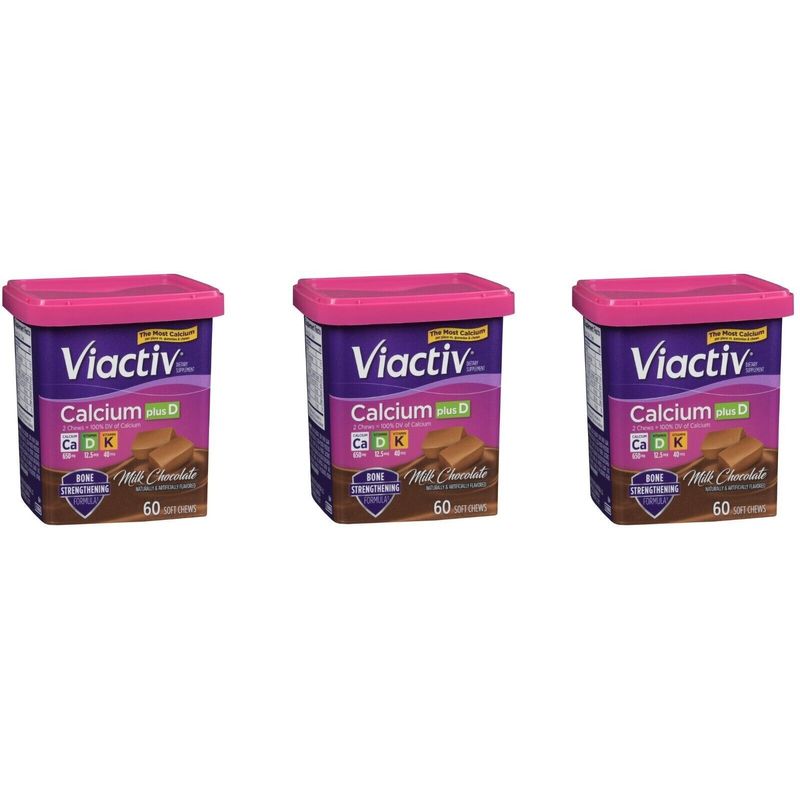 Viactiv Calcium Plus D Milk Chocolate Soft Chews 60ct (3 Pack) - Online ...