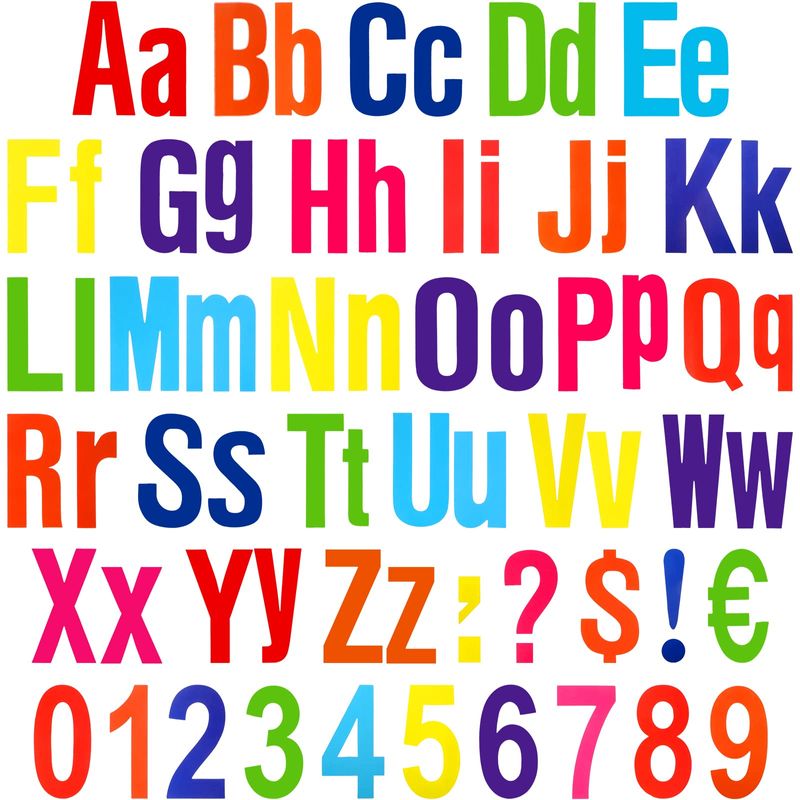 Tenare 268 Pcs Bulletin Board Letters Alphabet Letters Numbers and ...