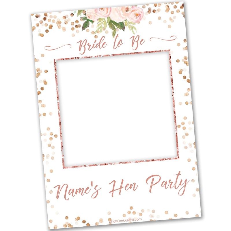 Hen Party Selfie Frame | Personalised Hen Party Selfie Frame | Hen ...