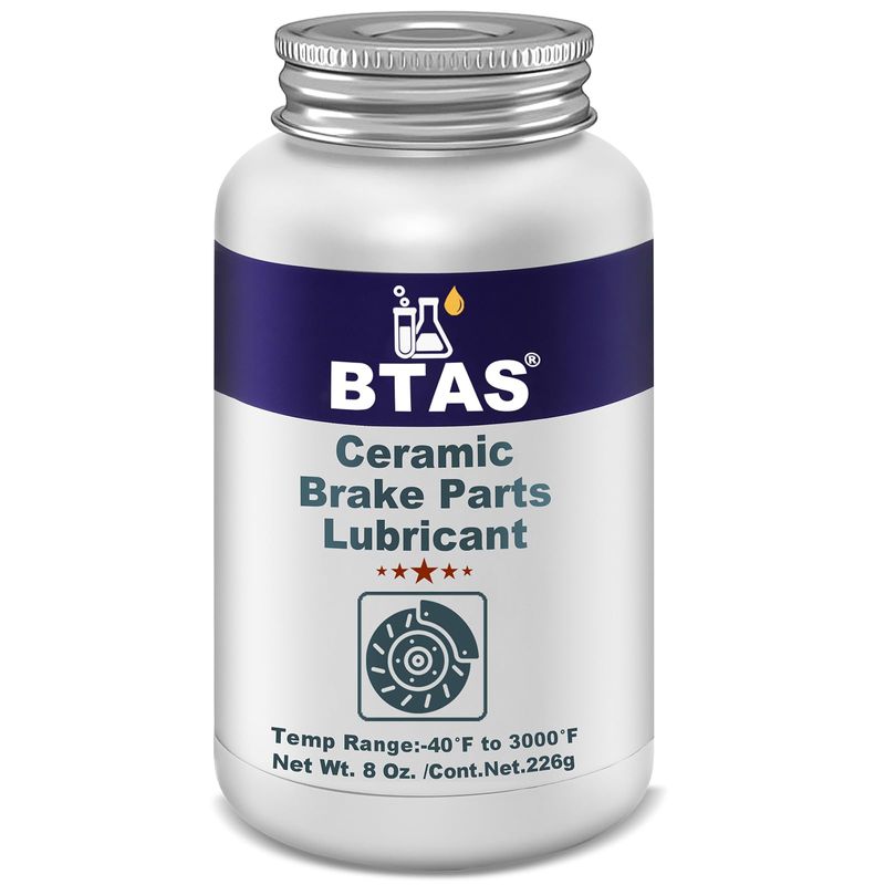 BTAS Brake Synthetic Ceramic Grease 8 oz,Anti Seize&Squeal Caliper Pad ...