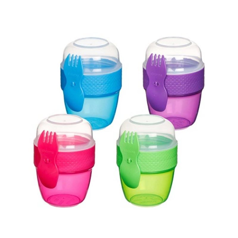 Sistema Snack Capsule To Go | with 2 Compartments & spork | 515 ml ...