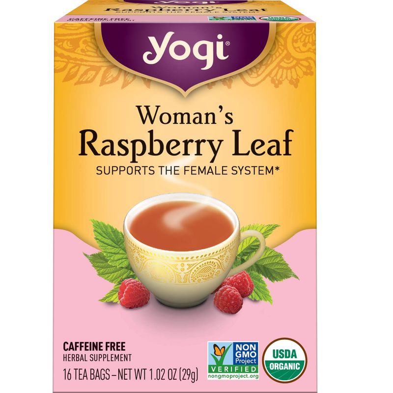 Yogi Tea Organic Raspberry Leaf Tea - 16 Tea Bags per Pack (4 Packs ...