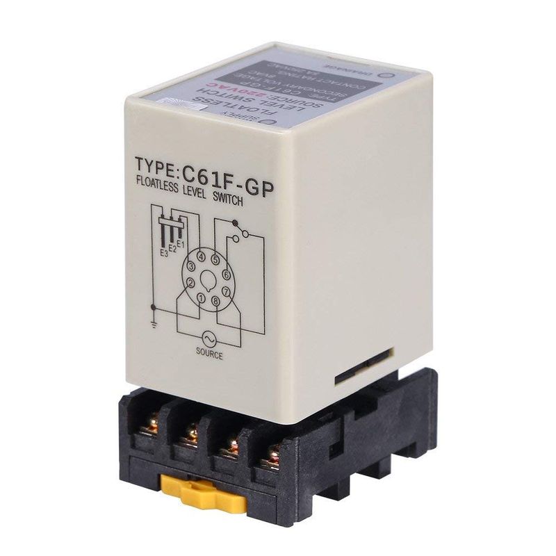 Water Level Relay, C61F-GP AC220V 50/60HZ Floatless Level Switch ...