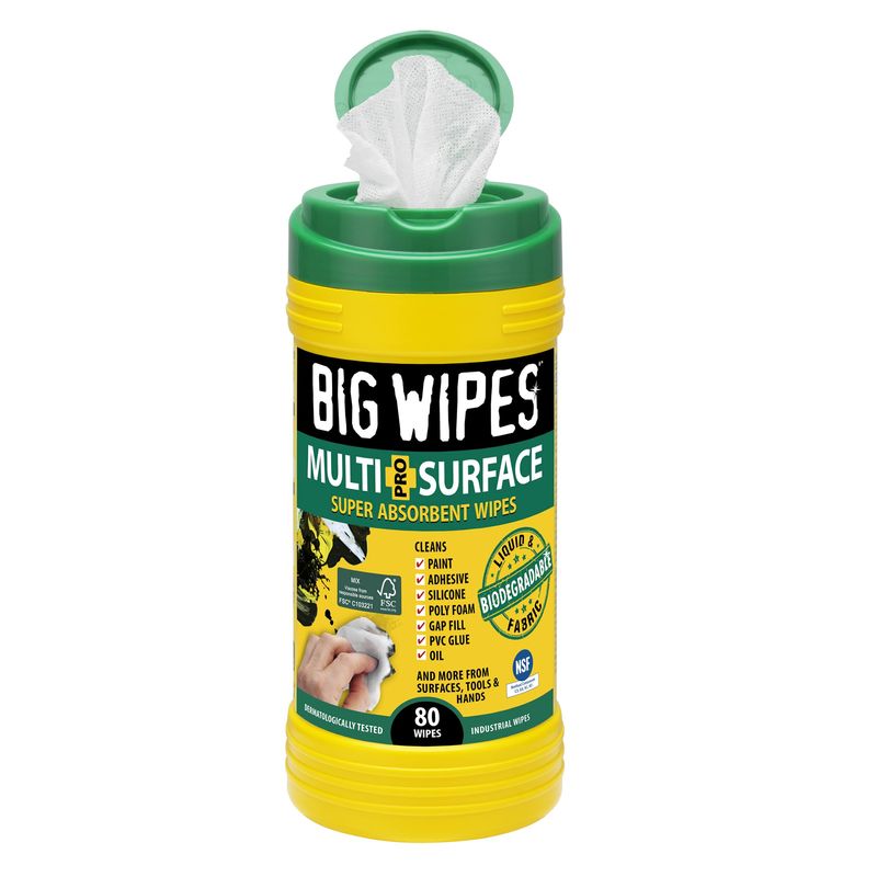 BIG WIPES Scrubbing Wipes, 80 Count (80 Count (Pack of 1), Multi ...