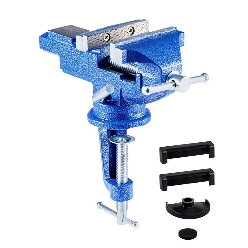 Youyijia Bench Vice 80mm Vices for Workbench 360 Degrees Swiveling ...