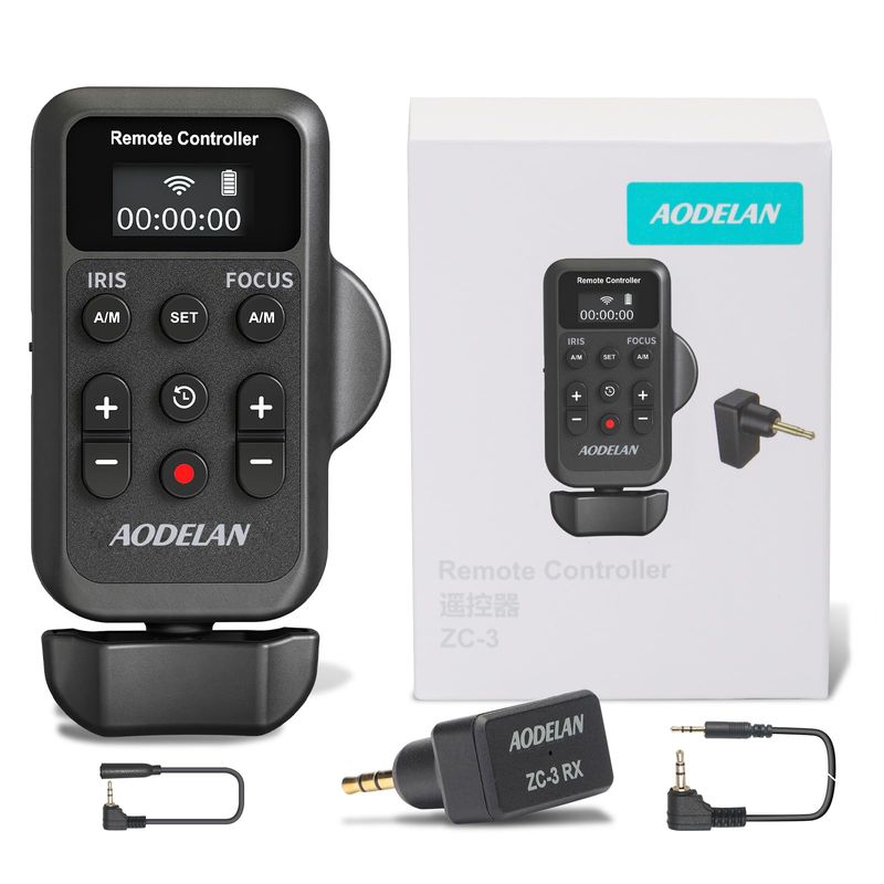 Wireless Camcorder Lanc Zoom Controller, Wired Remote Control with 2 ...
