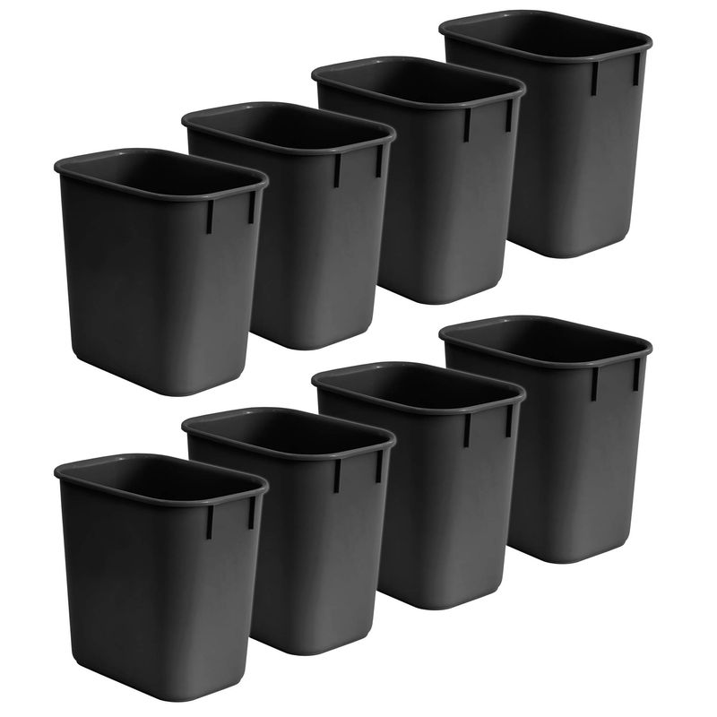 Acrimet Wastebasket, Deskside Bin, 3.25 Gallon/13 Quart/12 Liter ...