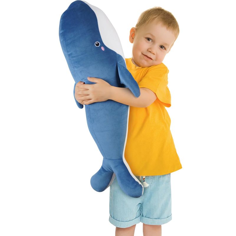 CHDGIOHA Whale Stuffed Animal Plush - Giant Soft Whale Body Pillow ...