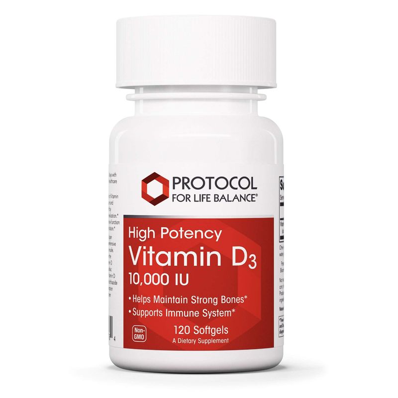 Protocol Vitamin D3 10,000 IU - Bone & Immune Support* - Dietary Supplement for Immunity & Bone ...