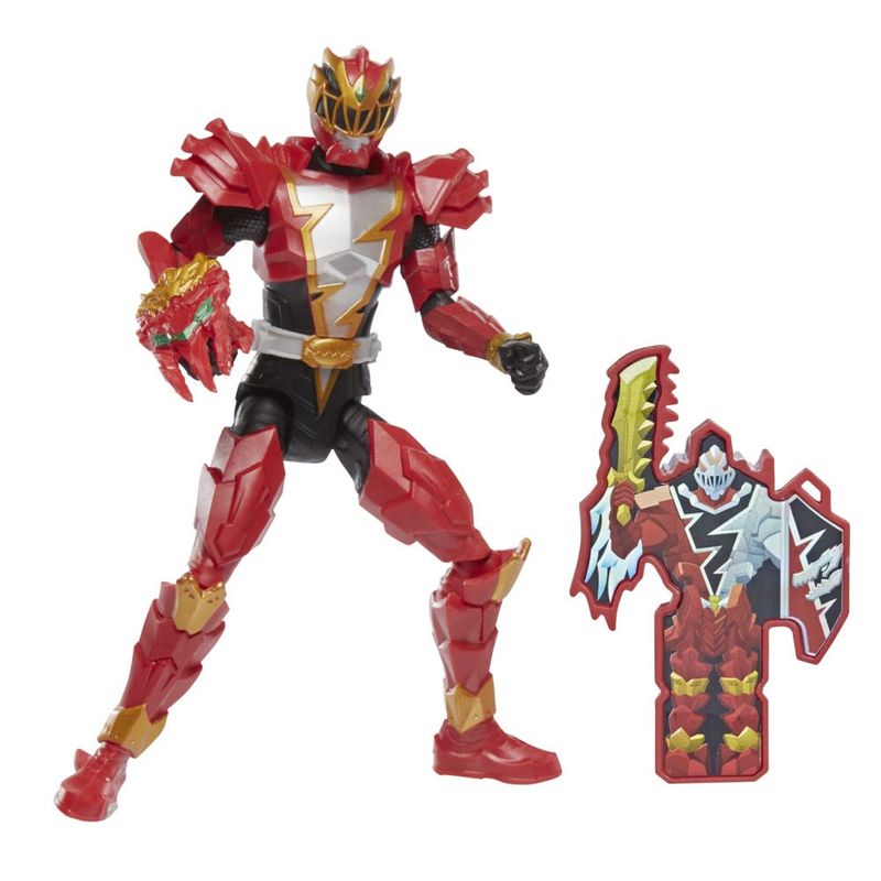 Power Rangers Dino Fury Dino Knight Red Ranger 15 Action Figure Toy ...