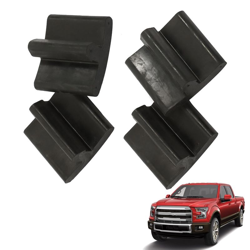 ANTUKO 4-Pack Black Leaf Spring Rubber Bumper Set Bushings Replacement ...