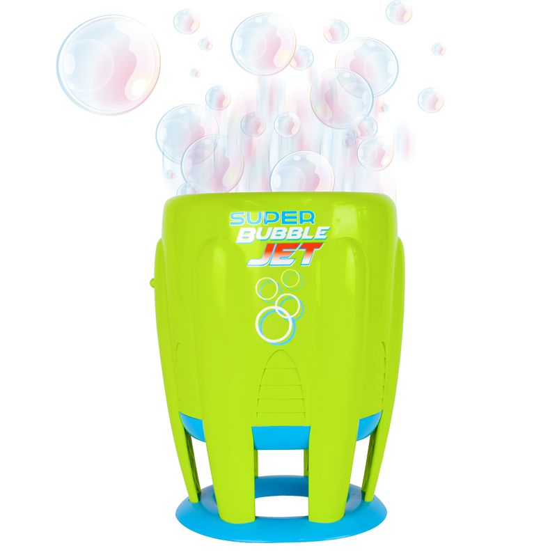 Maxx Bubbles Super Bubble Jet | Green Automatic Bubble Blowing Machine for Kids | Bubble ...