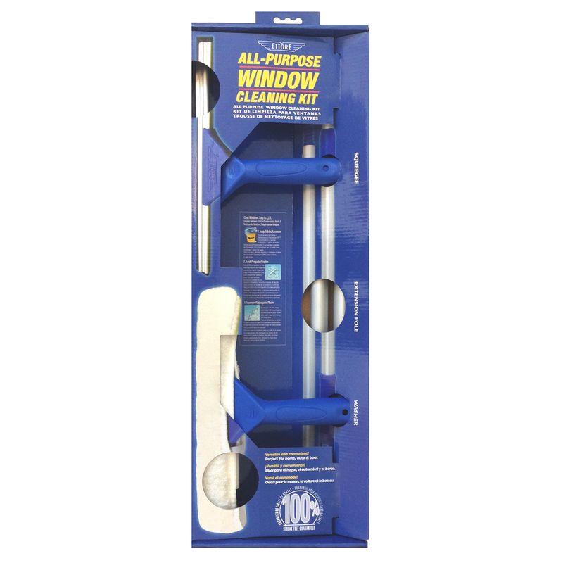 Ettore 17050 All-Purpose Window Cleaning Combo Kit Includes 12-Inch All ...