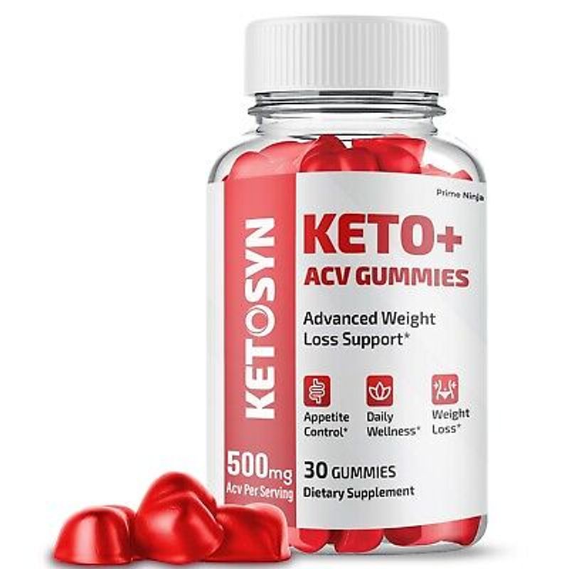 Ketosyn Keto ACV Gummies, Max Strength Formula with Apple Cider Vinegar ...