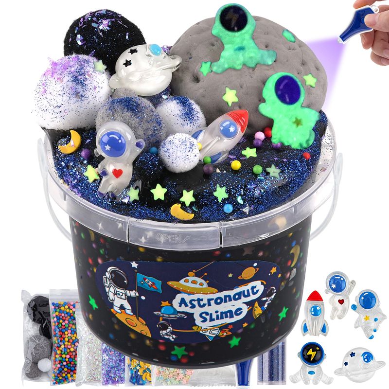 Okaybee Crystal Slime, Astronaut Galaxy Slime for Kids, Big Slime ...