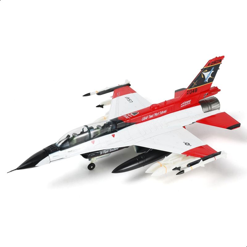 NUOTIE 1/72 F-16D X-62 ビスタファイターモデル 組み立て済み USAF テストパイロット スクールファイター 航空機 ...